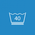 Waschsymbol 40 Grad doppelt unterstrichen | Waschanleitung und Pflege